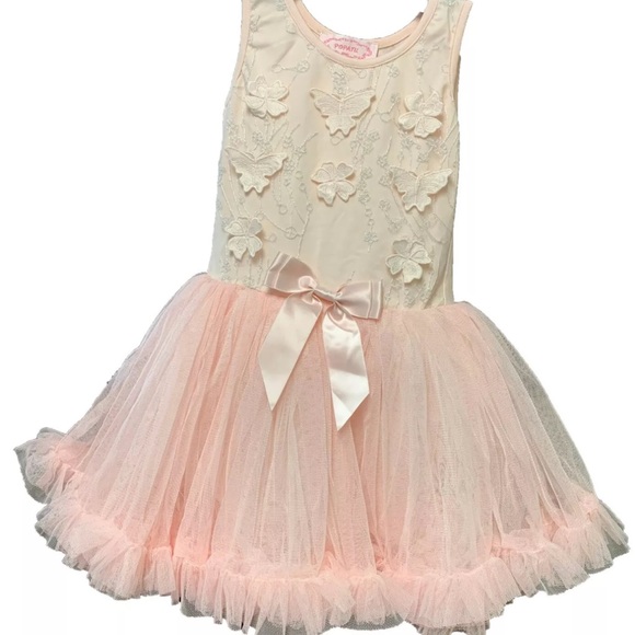 Popatu | Dresses | Popatu Blush Pink Ballerina Butterfly Tulle Dress ...